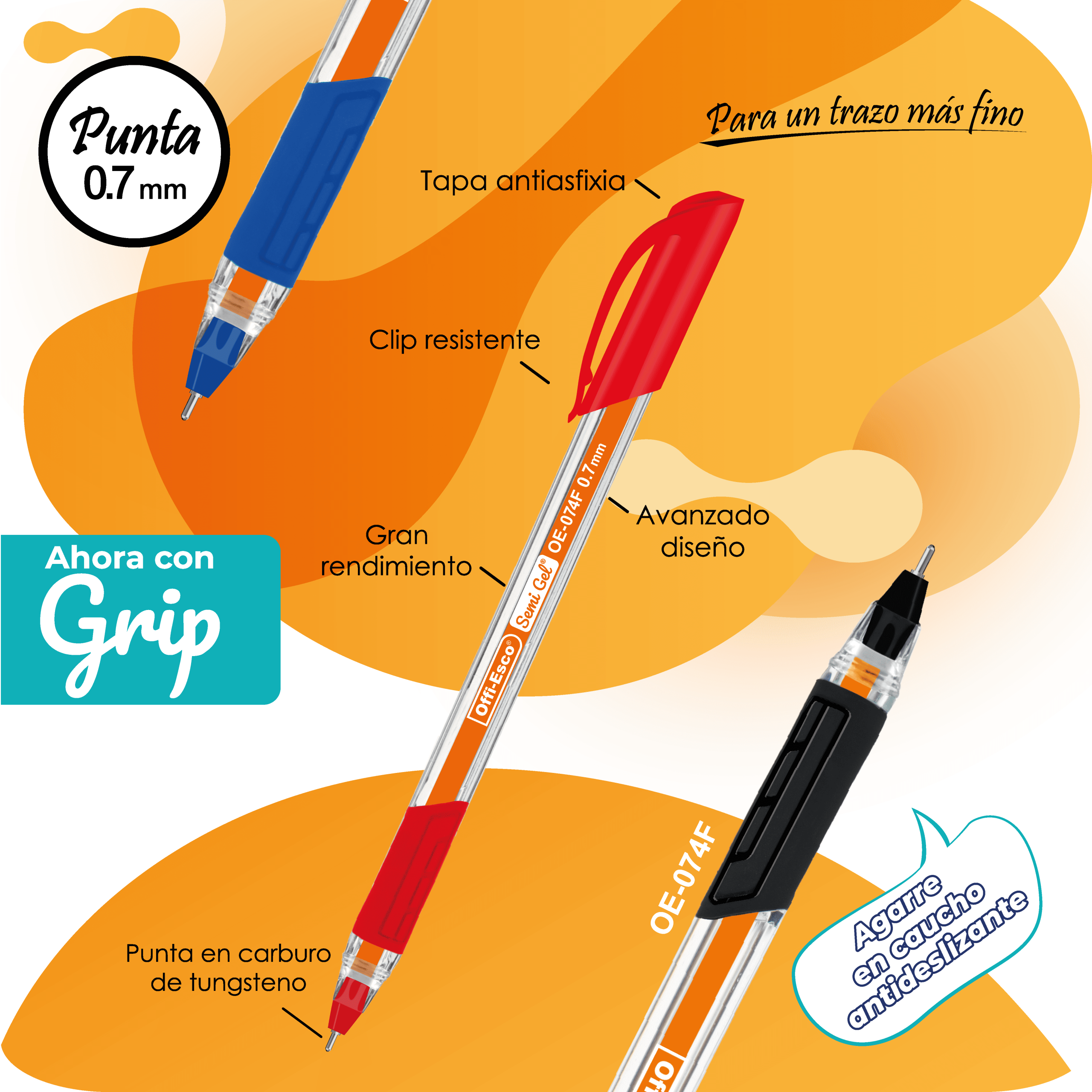 Bolígrafo Offi-Esco Semi Gel OE-074f – Offi-Esco